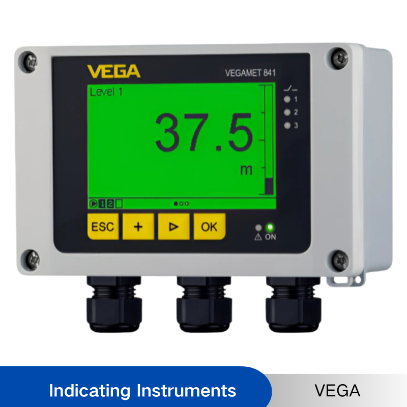 VEGA VEGAMET 841 Robust controller and display instrument for level se ...